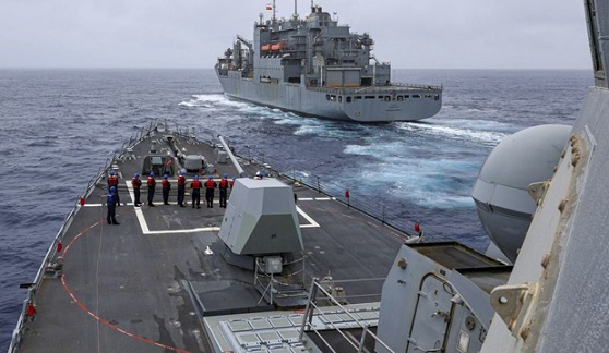 U.S. Navy spy ship, destroyer collect data in Taiwan Strait for ...